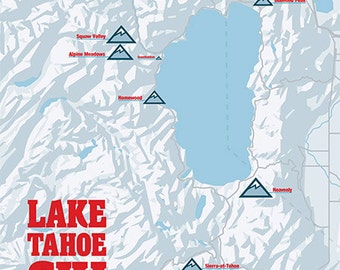 Upper Midwest Ski Resorts Map 18x24 Poster by BestMapsEver on Etsy