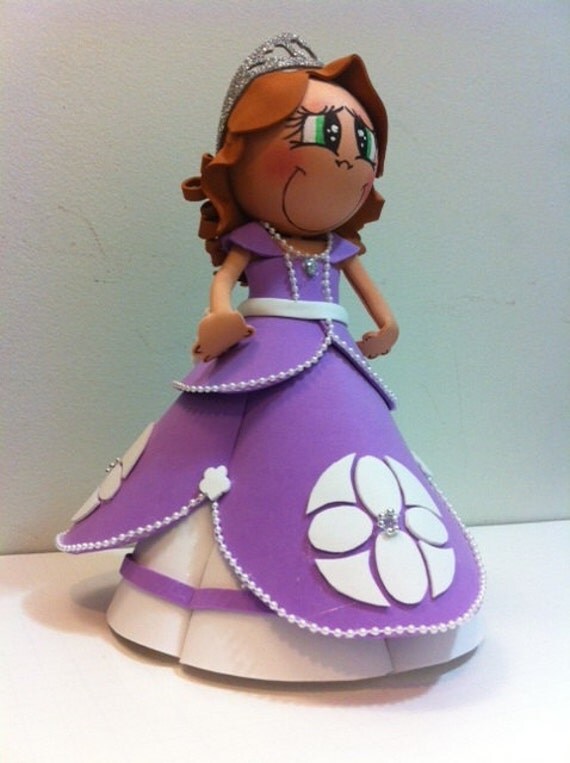 La princesita sofia en goma eva - Imagui