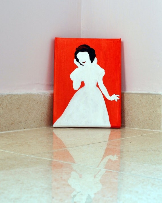 Disney Princess snow white-canvas-Acrylic by IlSognoDiHalima