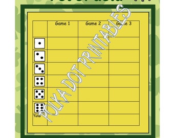 Bunco table numbers | Etsy