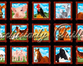 Cow fabric panels | Etsy