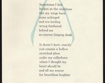 Unique poetry broadside related items | Etsy