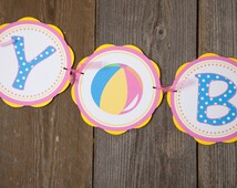 Unique beach ball banner related items | Etsy