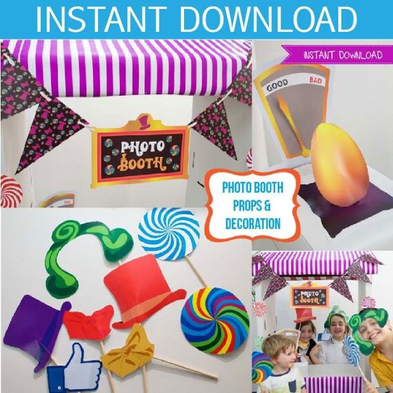 Willy Wonka Props Printable Kit - INSTANT DOWNLOAD by ...