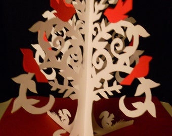 Scherenschnitte Winter Village Wonderful Paper Cutting