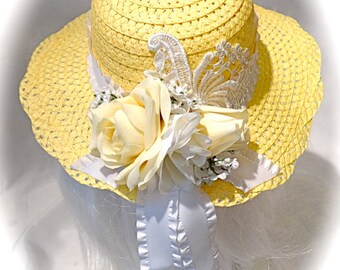 Popular items for girls easter bonnet on Etsy