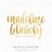 Custom PreDesigned / Madeline Watercolor calligraphy by IndieGrace