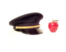 Vintage Fire Department Uniform Cap - Midway Cap - Dark Blue - Military ...