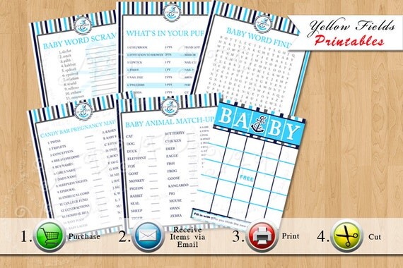 Items Similar To Anchor Baby Shower Games Word Scramble Word Find items-similar-to-anchor-baby-shower-games-word-scramble-word-find