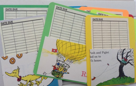 Library Card Notes Card Pack Library Pockets Teacher Gift