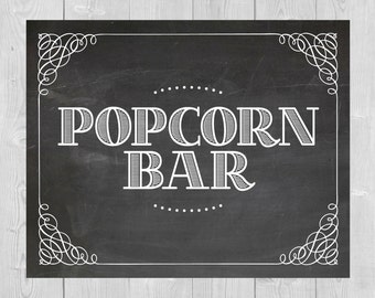 Printable popcorn | Etsy