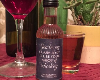 Popular items for mini bottle labels on Etsy