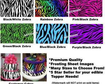 Popular items for zebra print cake on Etsy
