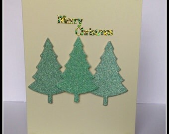 Popular items for christmas tree card on Etsy