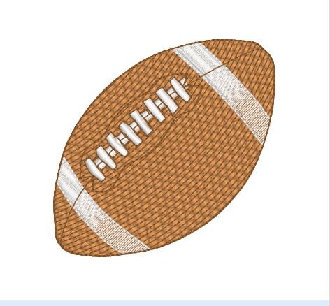 Embroidery Design Pattern Football for 12th Man Football Fan
