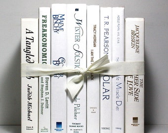 Popular items for white books on Etsy