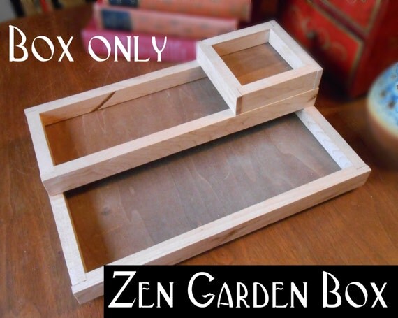 RECTANGLE ZEN GARDEN box desktop Zen Garden made of reclaimed