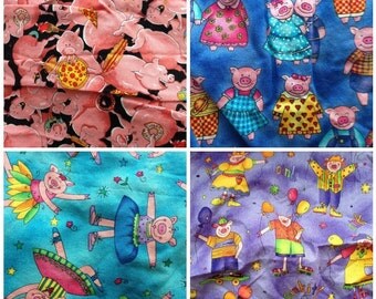RESERVED*** pig fabrics: fat quarters (fqs), half yards, enough to make ...