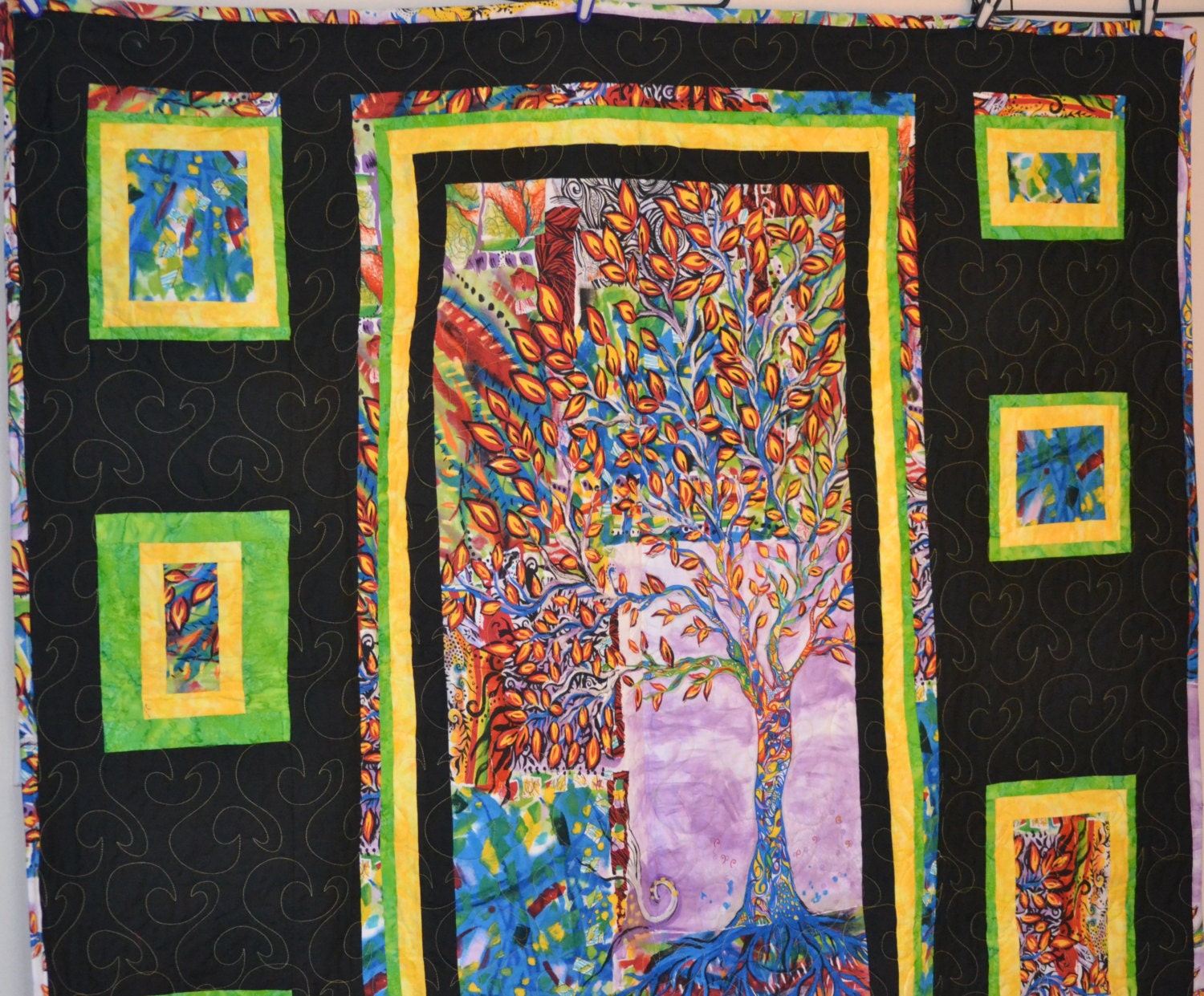 Tree of Life Quilt 60 X 58 by AnythingStitches on Etsy