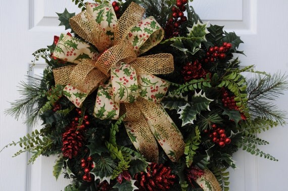 Christmas Holly Wreath