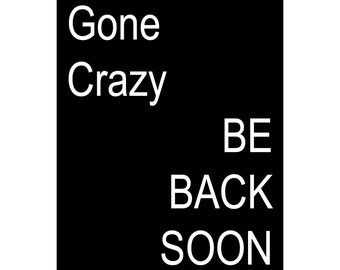 Be back soon sign | Etsy