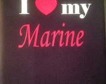 Popular items for i love my marine on Etsy
