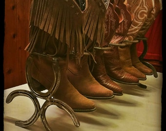 Popular items for horseshoe boot rack on Etsy