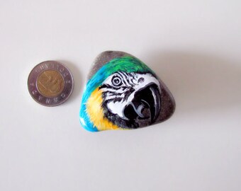 Original hand painted rock magnet bird magnet bird painted rock painted ...