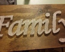 Popular items for string art sign on Etsy