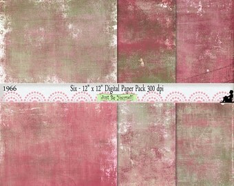 12 x 12 inch Green Blue Orange Pink Yellow by JustBYourself