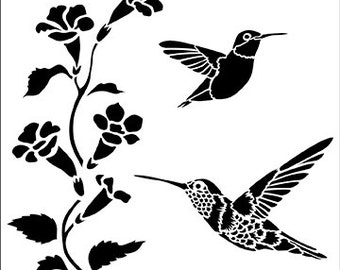 Stencil colibri | Etsy