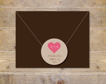 Save the date label | Etsy