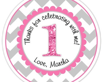 Items similar to Custom 1st Birthday Labels, 1st Birthday Stickers ...