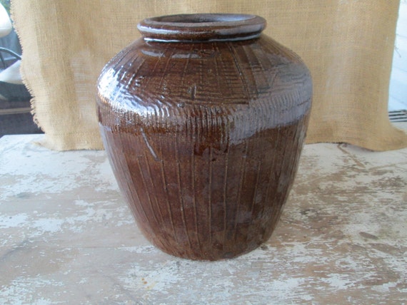 North Carolina Red Clay Southern Pottery Tobacco by AntiquesPlus