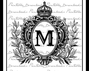 Popular items for letter m monogram on Etsy
