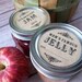 Custom KRAFT paper canning jar labels personalized round