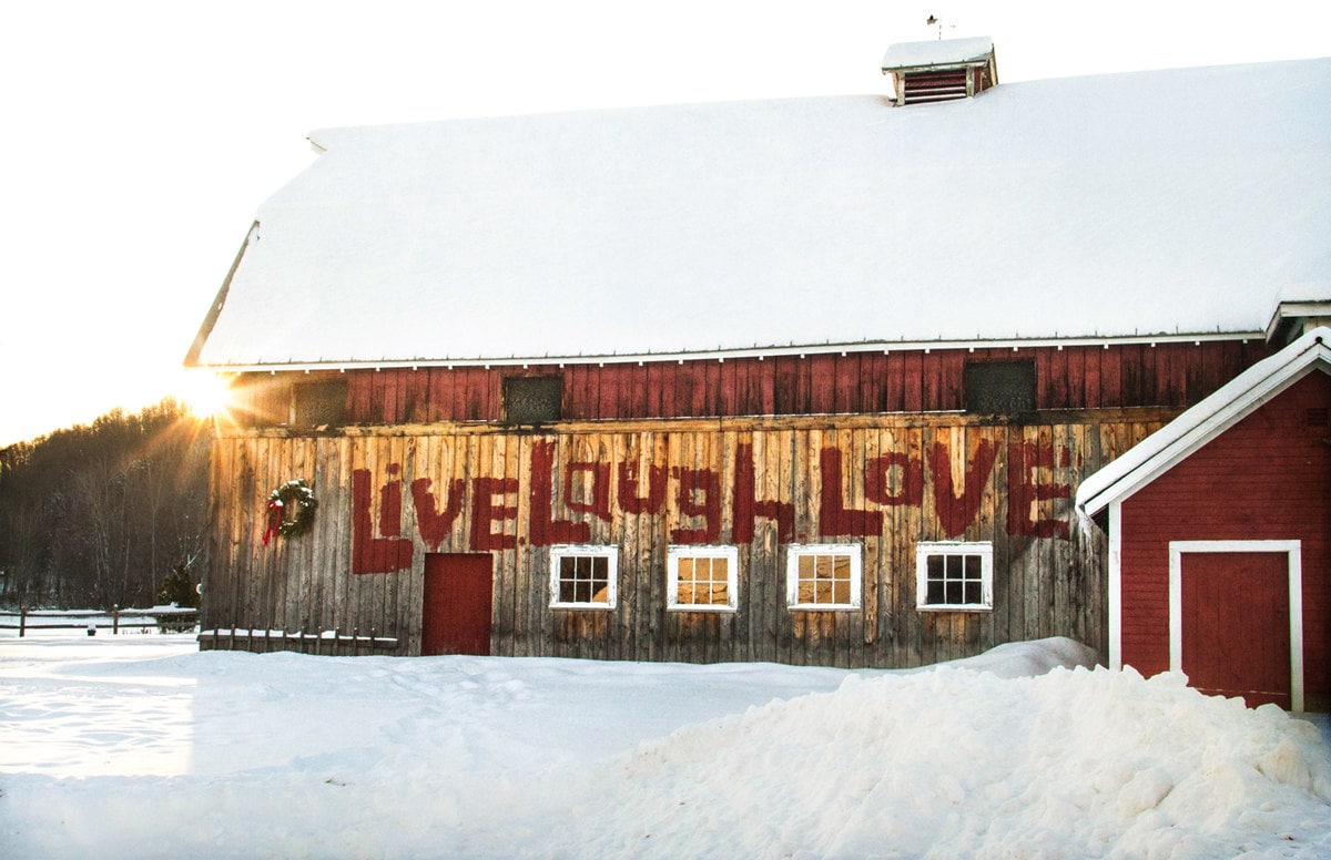 Live Laugh Love Barn Print