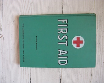 Items similar to Vintage American Red Cross First Aid Textbook, Revised ...