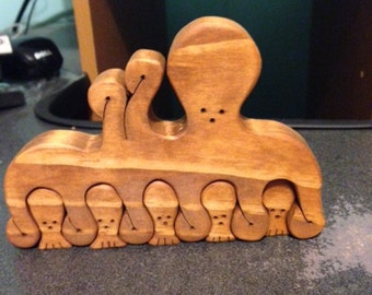 Wooden octopus | Etsy