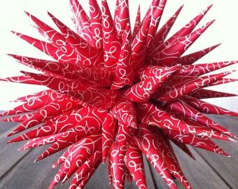 Items similar to Bright White Modern Paper Star Ornament Christmas ...