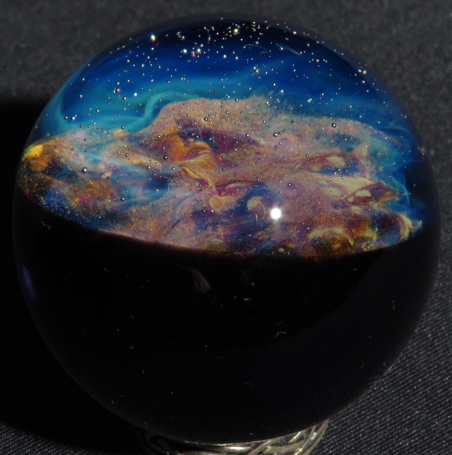 Reserved D Dense Nebula Glass Marble