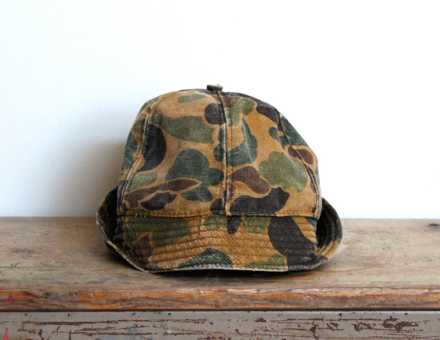 Jones Hat Cap Camouflage Canvas Hunting Camo Duck Made In USA