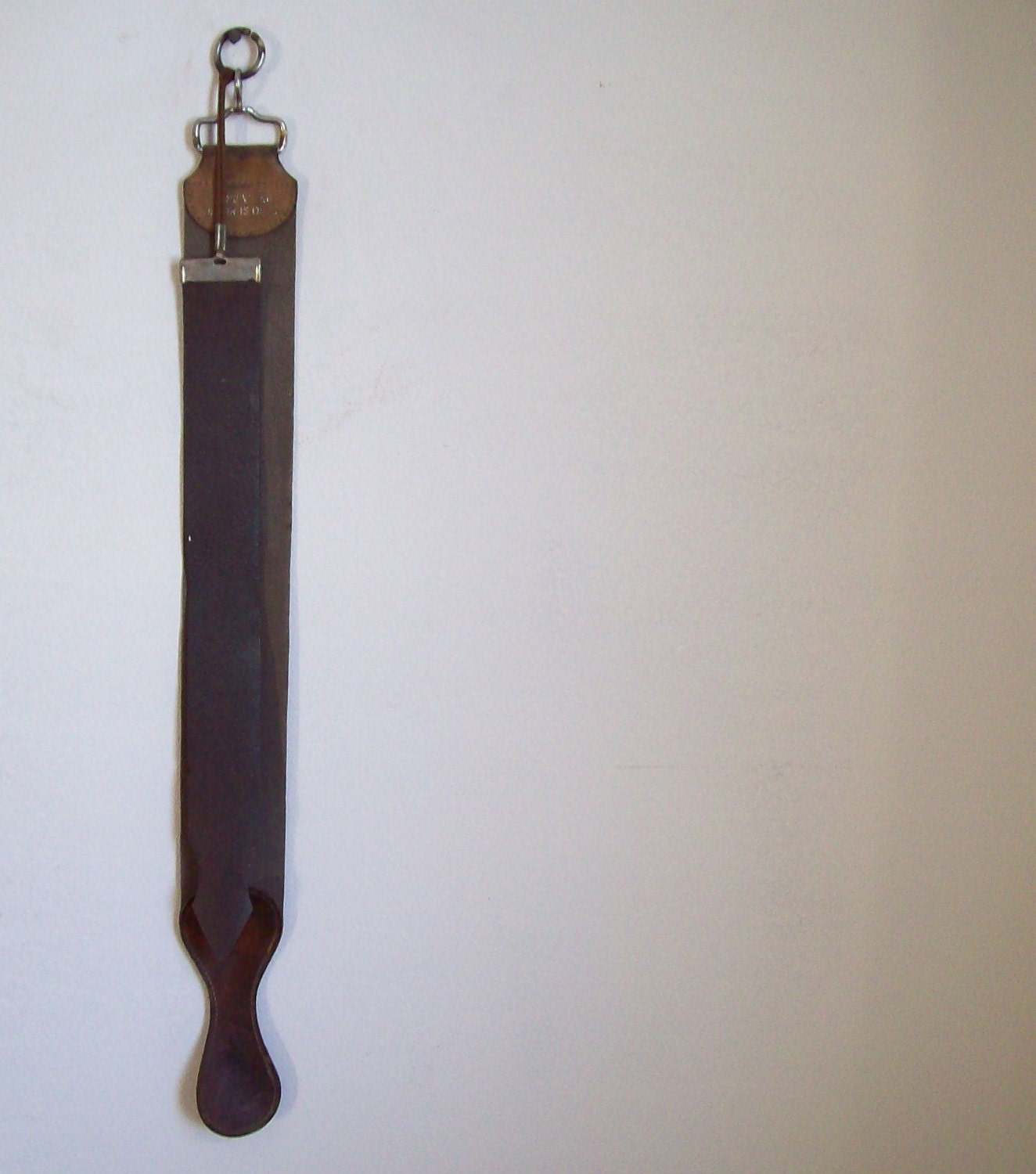 Antique military razor strop Auto Strop Property of US Army