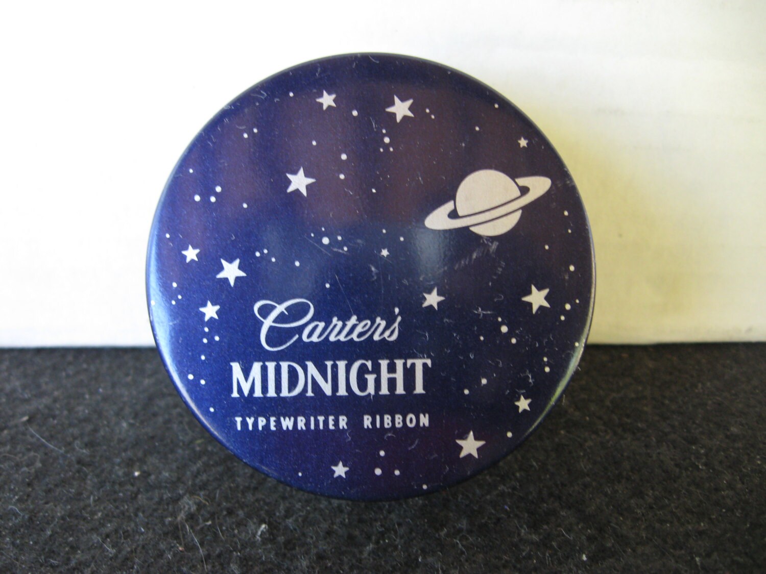 Vintage Carter’s Midnight Typewriter Ribbon Tin – oldschooltypers