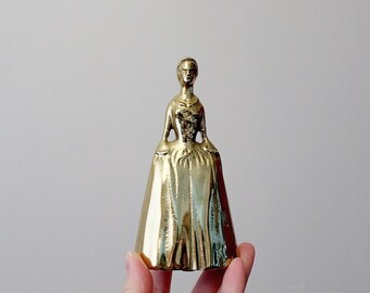 Vintage Brass Lady Bell in Colonial Dress - Vintage Virginia ...