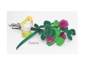 Items similar to Pattern PDF for Felt Clover Bouquet Three & Four Leaf ...