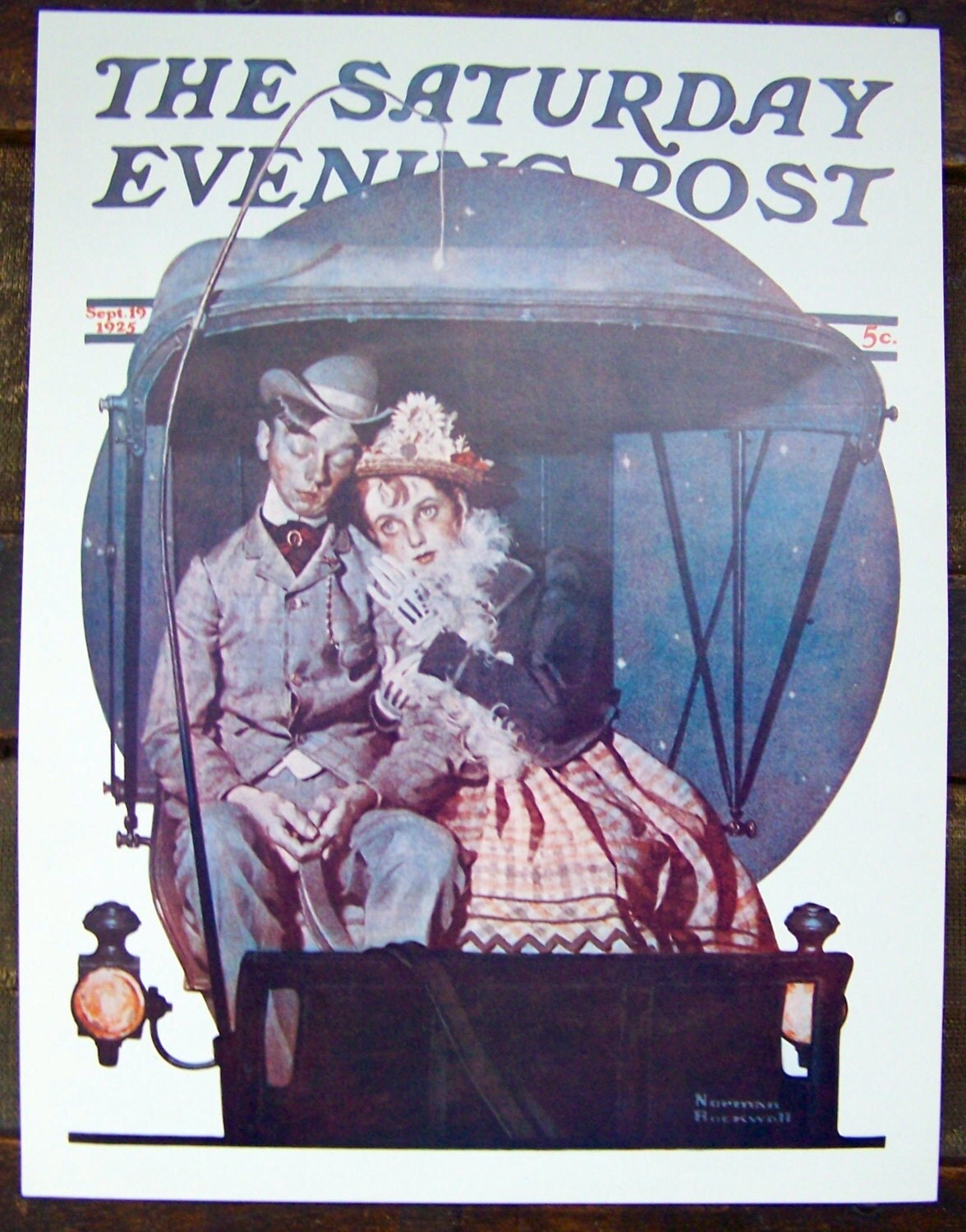 Vintage Saturday Evening Post Cover By Hbarncraftworks On Etsy