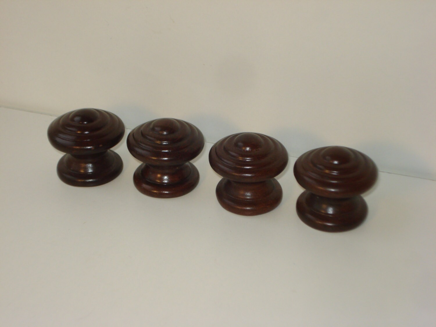 Four Drawer Handles, Knobs, Pulls – Set of 4 Brown Ceramic Cabinet Door ...