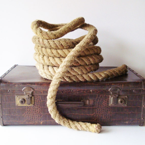 Vintage Boat Mooring Rope Nautical Mooring Line Anchor Rope