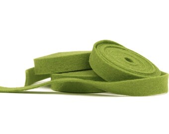 Wool Felt 100 Percent Wool Felt Ribbon in color by TheFeltPod